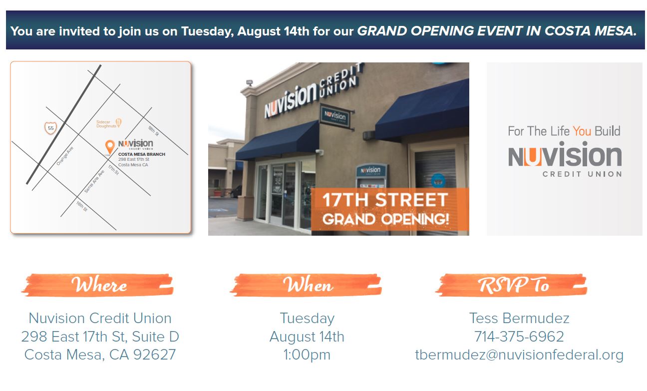 Nuvision Credit Union Grand Opening - Newport Beach Chamber of Commerce
