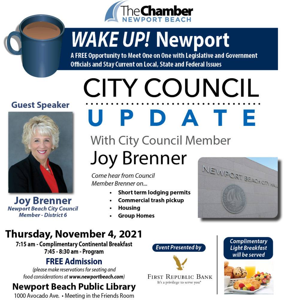November WAKE UP! Newport - City Council Update with Council Member Joy ...