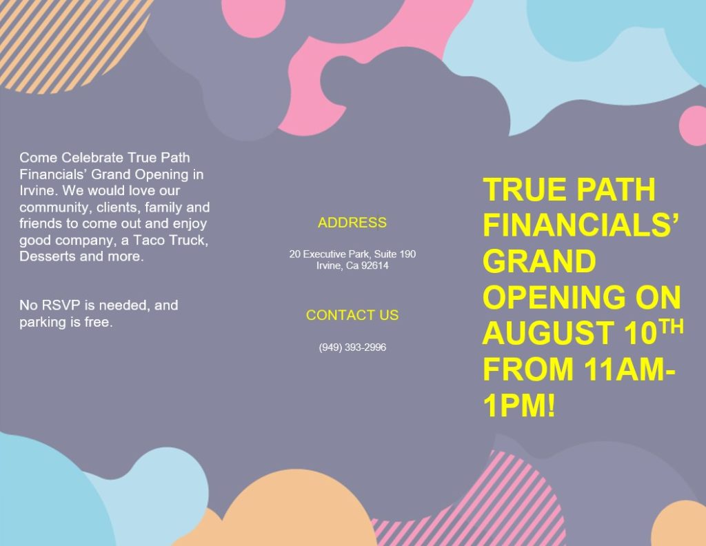 Ribbon Cutting - True Path Financial - Newport Beach Chamber of Commerce