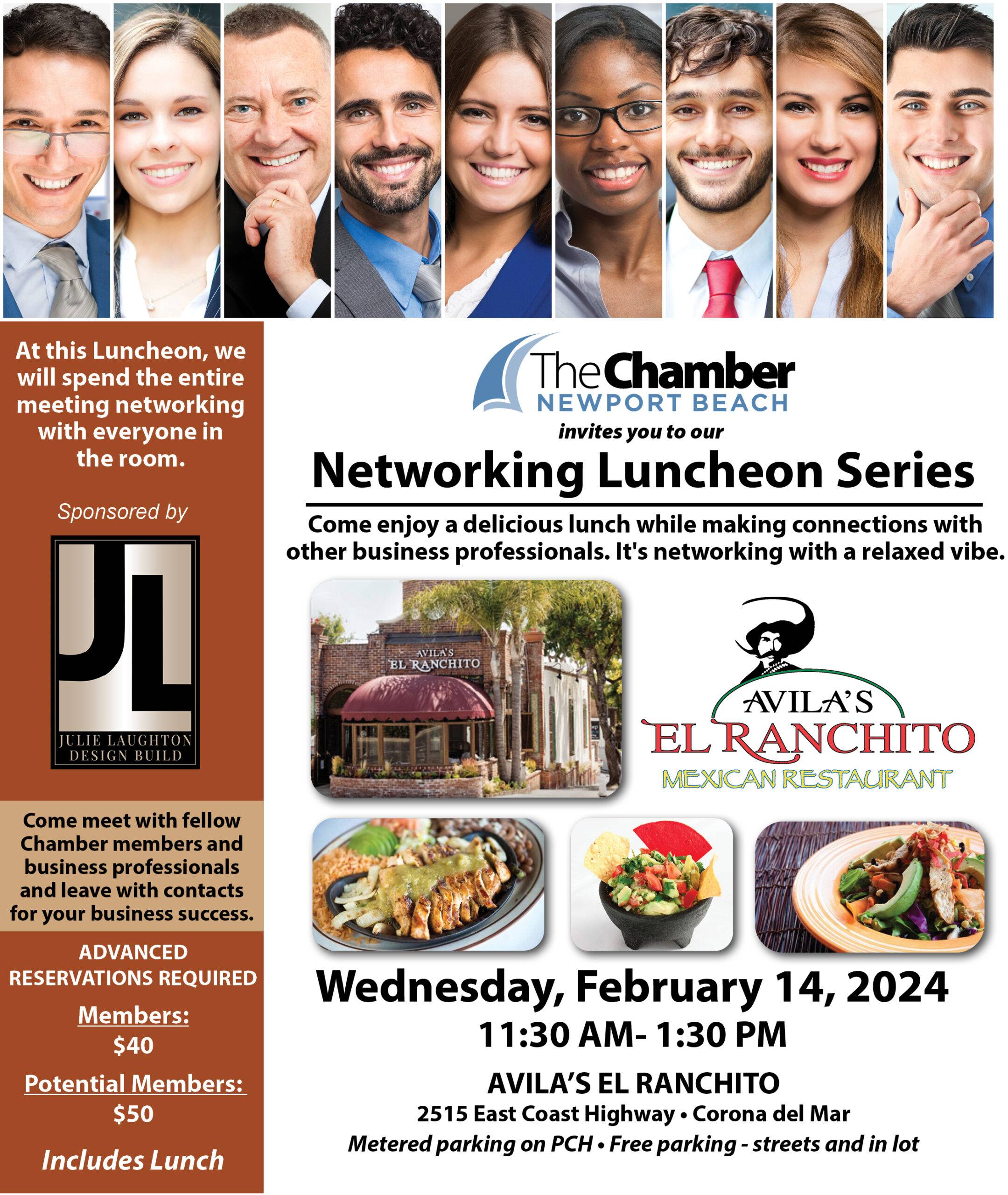 February Networking Luncheon Series - Avila's El Ranchito - Newport ...