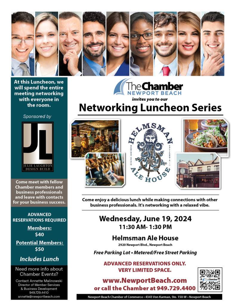 June Networking Luncheon Series - Helmsman Ale House - Newport Beach ...