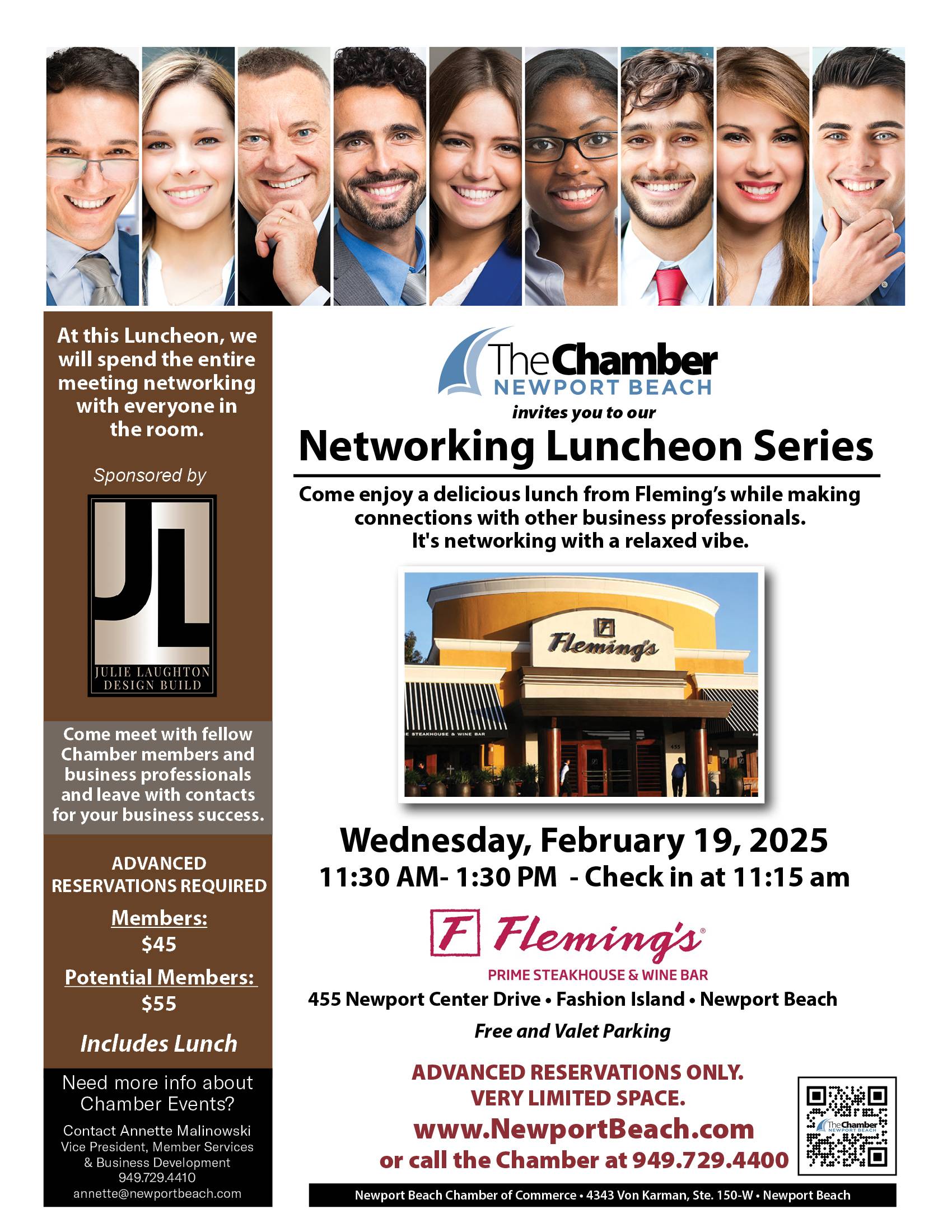 February Networking Luncheon Series - Fleming's - Newport Beach Chamber ...