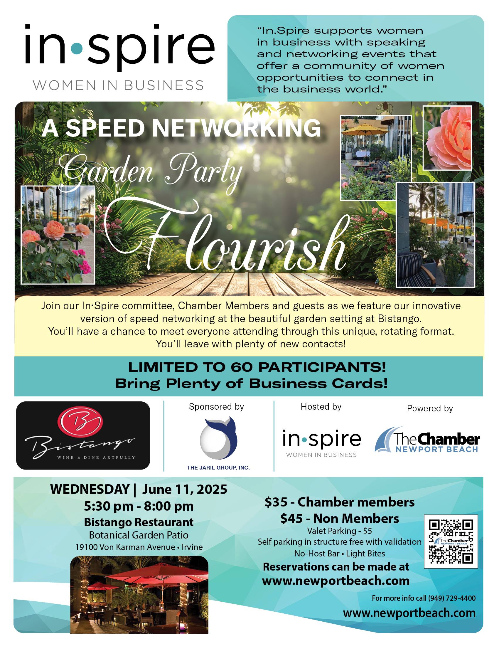 June INSPIRE: Flourish - Speed Networking Event - Newport Beach Chamber ...