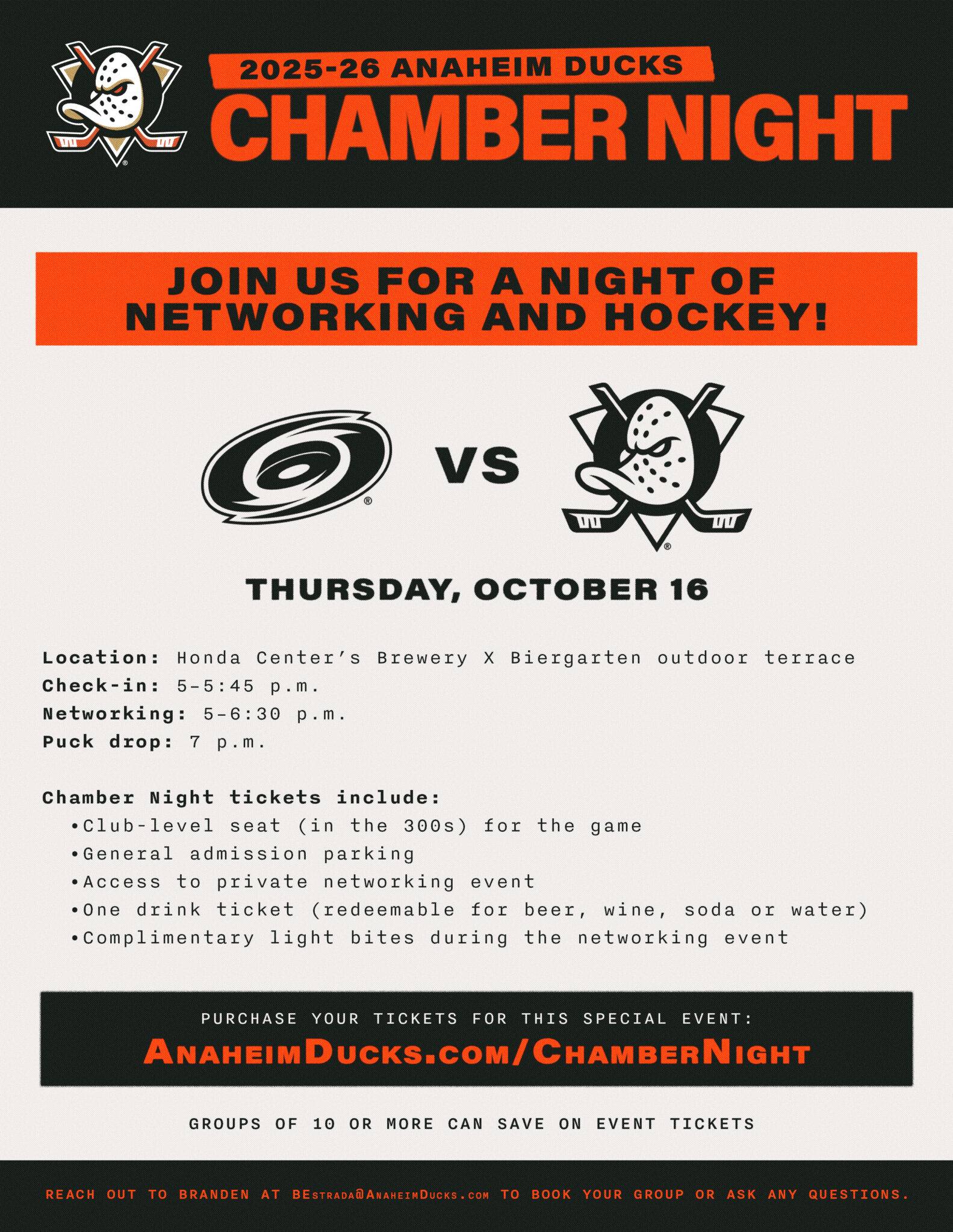 Anaheim Ducks: Chamber Night! - Newport Beach Chamber of Commerce