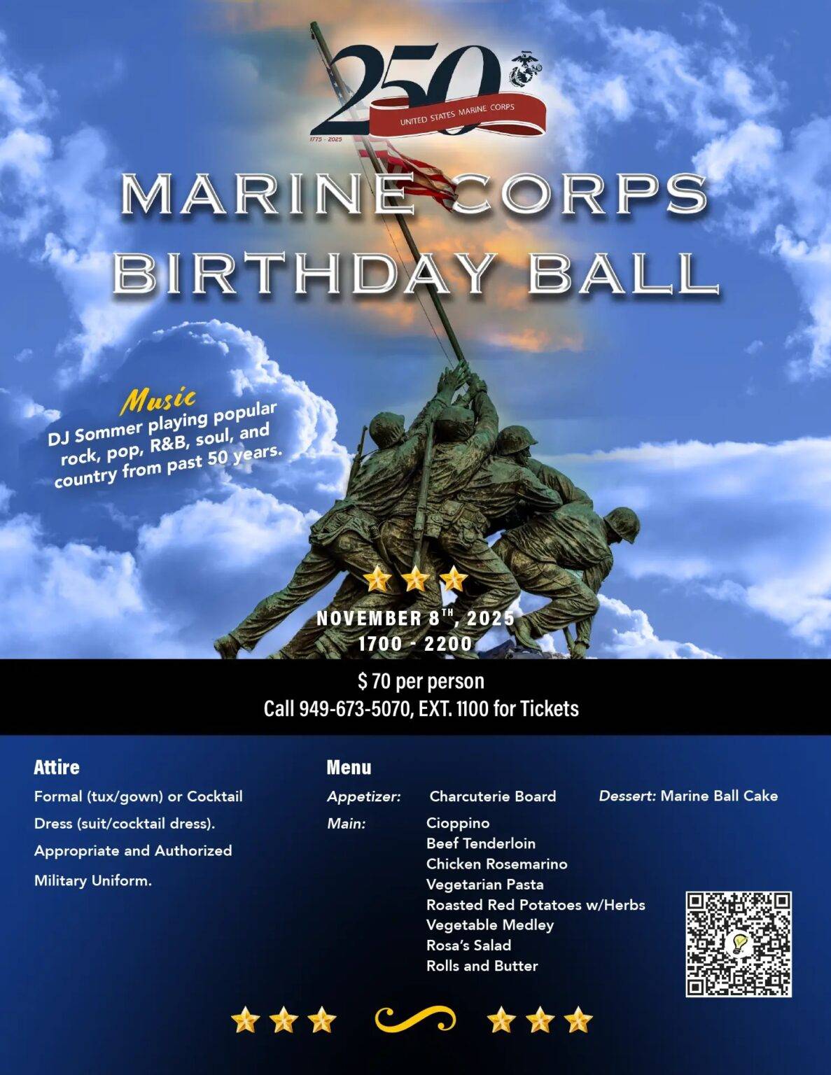 250th Marine Corp Birthday Ball - Newport Beach Chamber of Commerce
